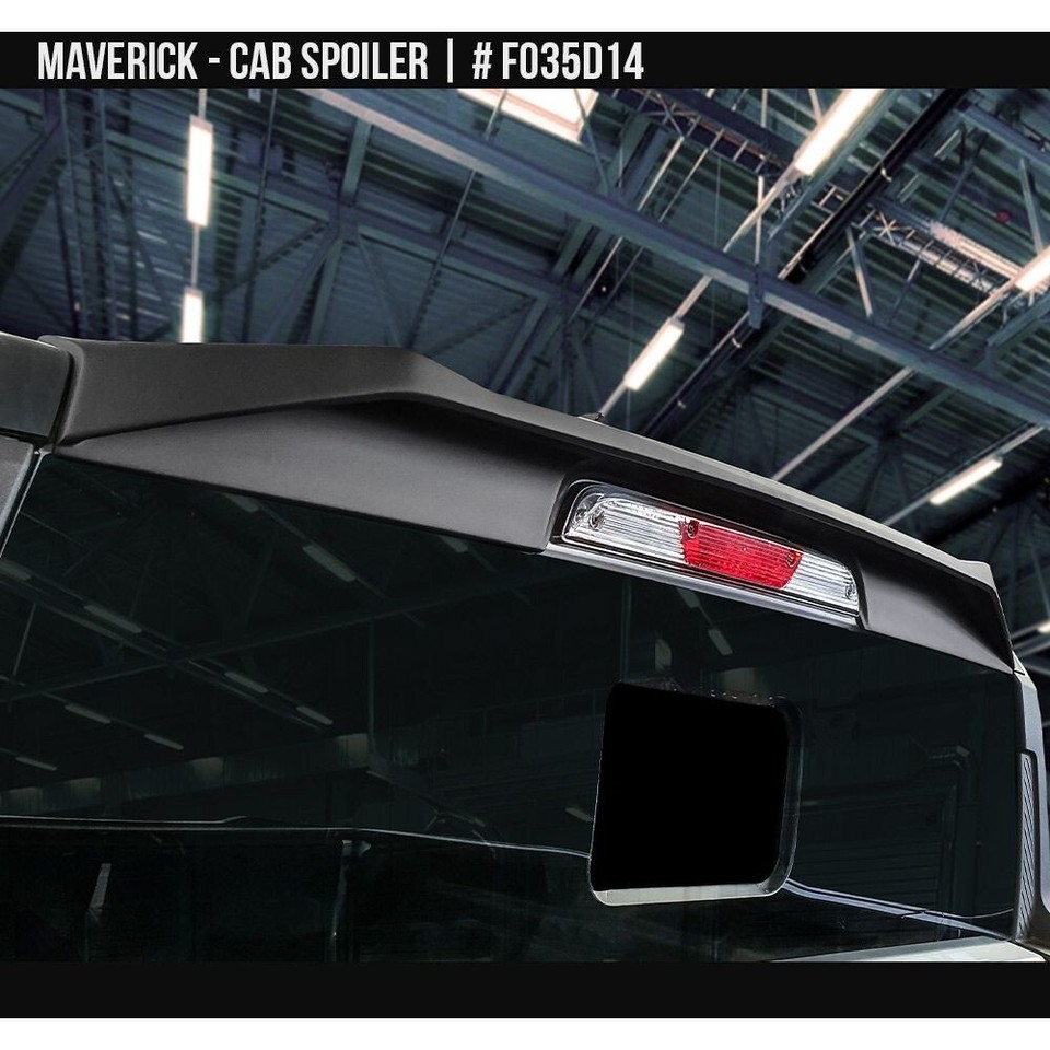 Fits 22-25 Ford Maverick Air Design Rear Roof Cab Spoiler Satin Black ...