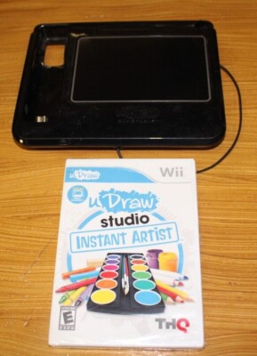 NINTENDO WII UDRAW BUNDLE W/ NEW UDRAW STUDIO INSTANT ARTIST GAME FREE ...
