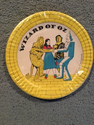 RARE vintage Sealed Paper Plates Wizard Of Oz Toy Plate Plates Set ...