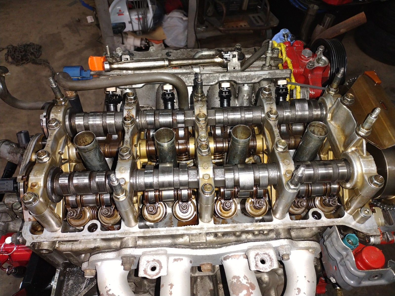 PORTED 2008 Acura TSX K24A2 cylinder head Complete RBB-3 OEM K24 04 To ...