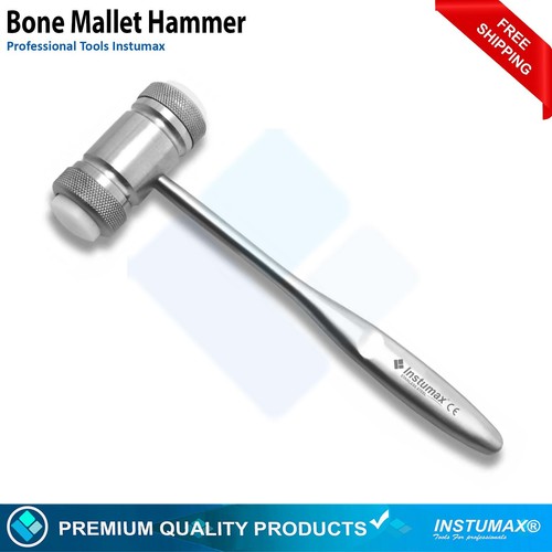 Dental Bone Mallet Hammer Implant Surgery Bone Grafting Crusher Mead Nylon Heads | eBay
