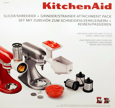 KitchenAid 5KSM2FPPC 3-teiliges Omnifood-Kit,Zubehör (5KSMFGA+5KSMFVSP ...