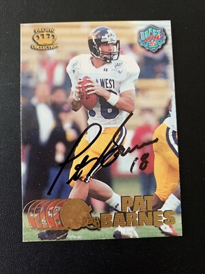 Pat Barnes Signed 1997 Pacific Crown Collection #424 Rookie Card Chiefs ...