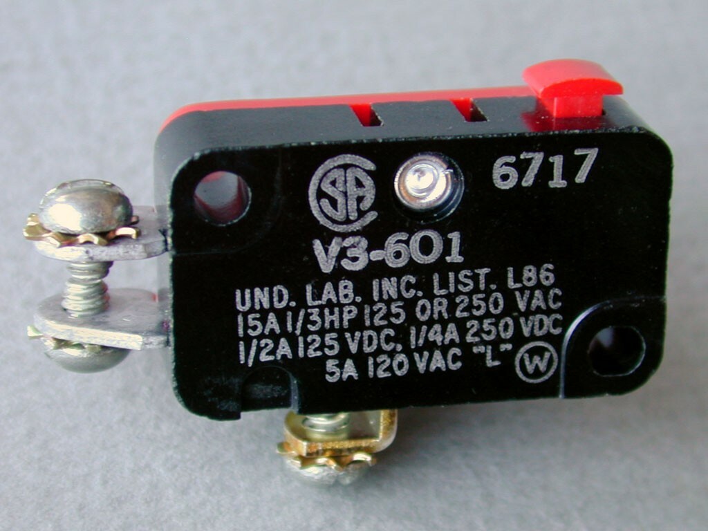 Micro Switch, model V3-601, for Hardinge DSM-A lathe | eBay