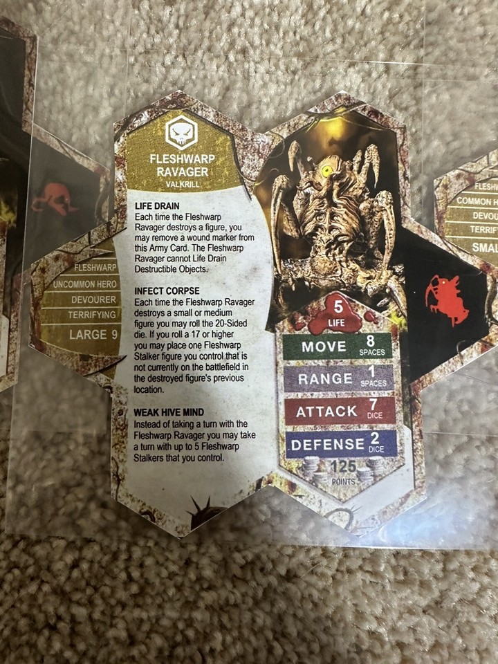 Heroscape Fleshwarp Lot Valkrill Figures & Cards - Customs | eBay