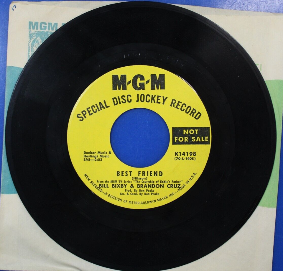 Bill Bixby & Brandon Cruz-Daddy Want If/Best Friend-MGM K14198 Promo 7 ...