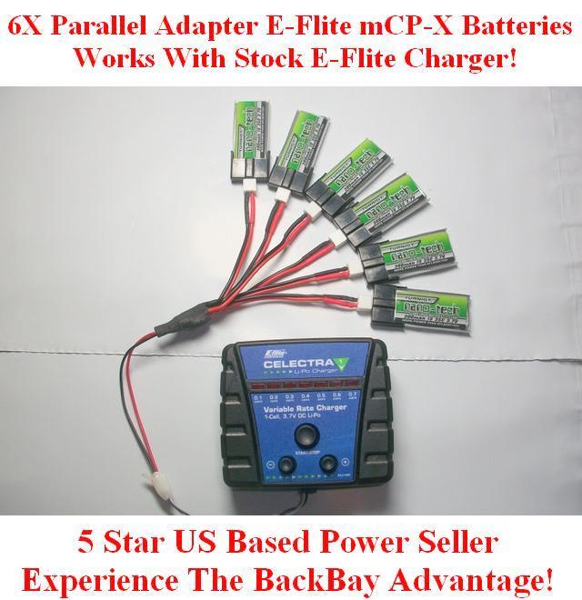 6X E-Flite Blade mCPX / mCP-X Parallel Adapter - Use With Stock Celectra Charger | eBay