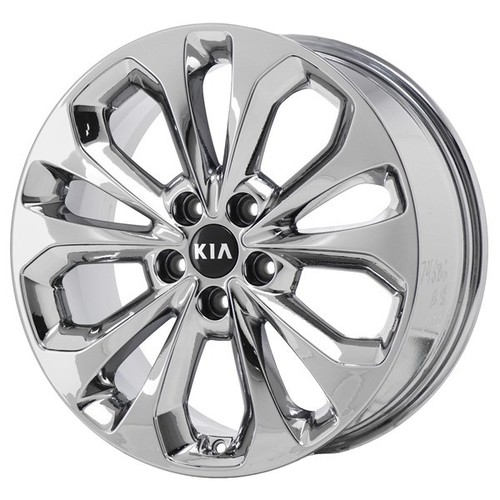 18" KIA SORENTO PVD BRIGHT CHROME-C WHEEL RIM FACTORY OEM 74686 2014 ...