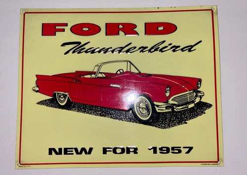 1957 Ford Thunderbird Metal Sign | eBay