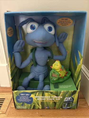 NEW In Box - A Bug's Life - Interactive Talking Alarm Clock Set Flik ...