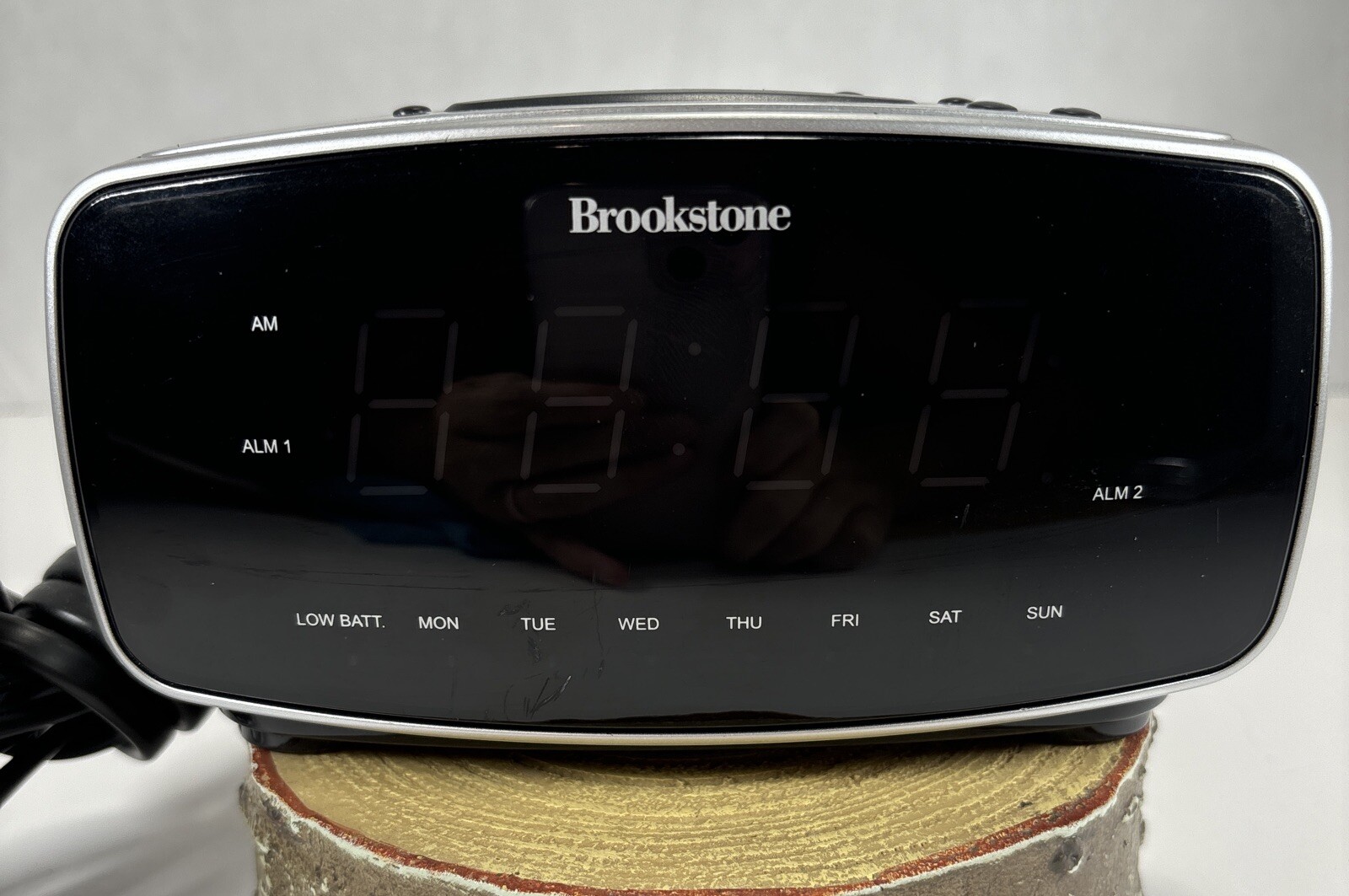 Brookstone SmartSet Digital Dual Alarm Clock Big Display Model AC101A ...