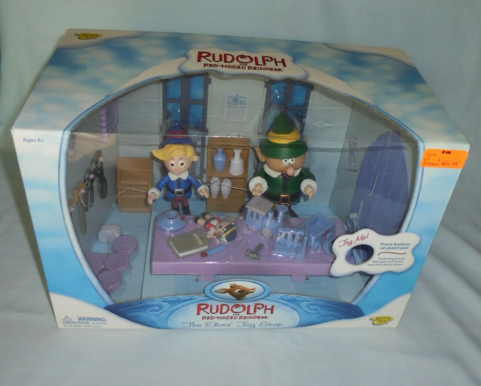 Elves Toy Shop Talking Playset Hermey Boss Elf Rudolph The Red Nosed ...