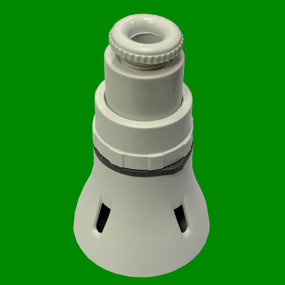 White Ceiling Batten Threaded Entry Lamp Holder T2 BC B22 Light Fitting ...