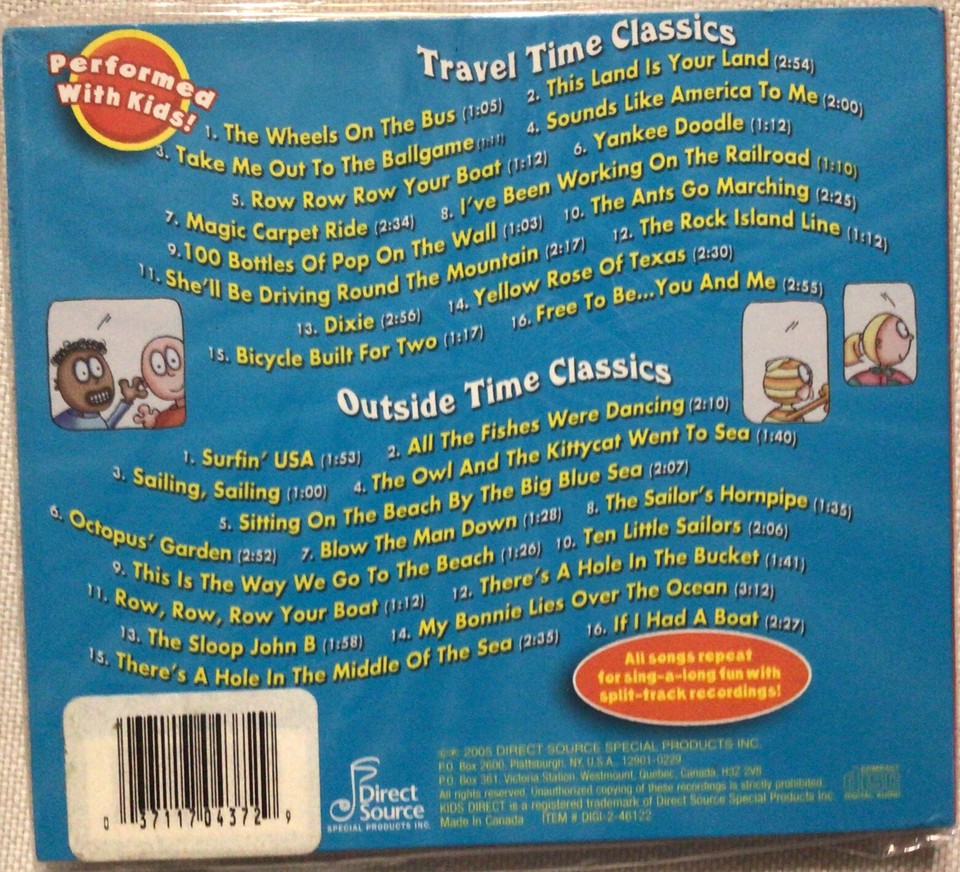 Kids Direct Best On The Go Classics Music CD 2 Disc Set 2005 | eBay