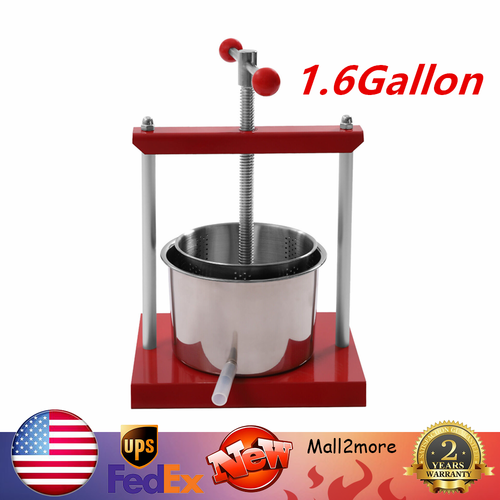 Fruit Wine Cider Press Apple Grape Crusher Juice Maker Juicer Stainless ...