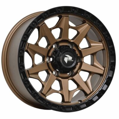 PDW CARTEL 17X8.5 WHEELS 6 STUD BRONZE CENTRE BLACK LIP 17 INCH 4X4 ...
