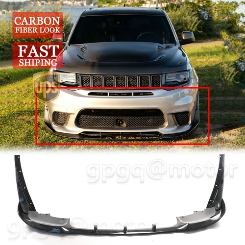 For Jeep Grand Cherokee Trackhawk/SRT 17-21 V4 Carbon Front Bumper Lip ...