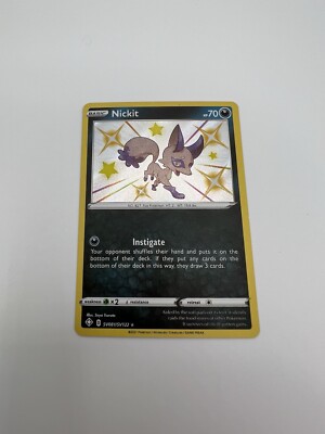Pokémon - Shiny Nickit - SV081/SV122 - Shining Fates - Shiny Vault ...