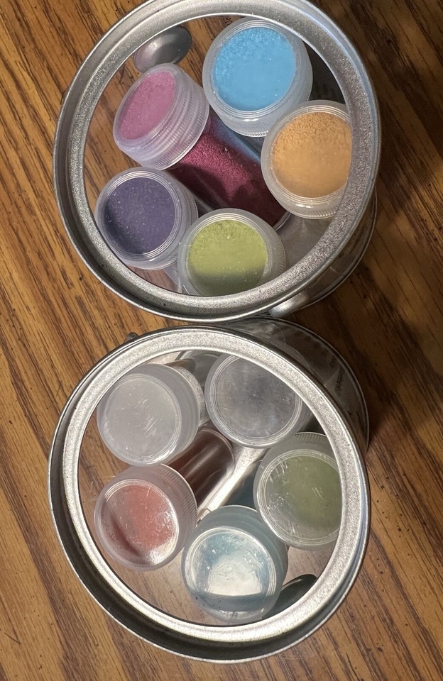 Stampendous LOT of 2 Embossing Powder Carousel Pail Kit - 10 colors | eBay