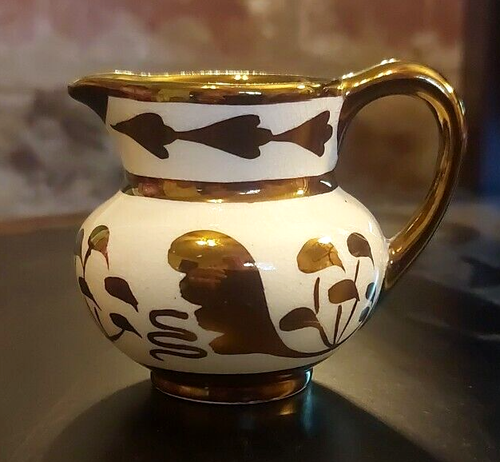 Old Castle LUSTRE LUSTER WARE Little Pitcher Jug Creamer ENGLAND | eBay