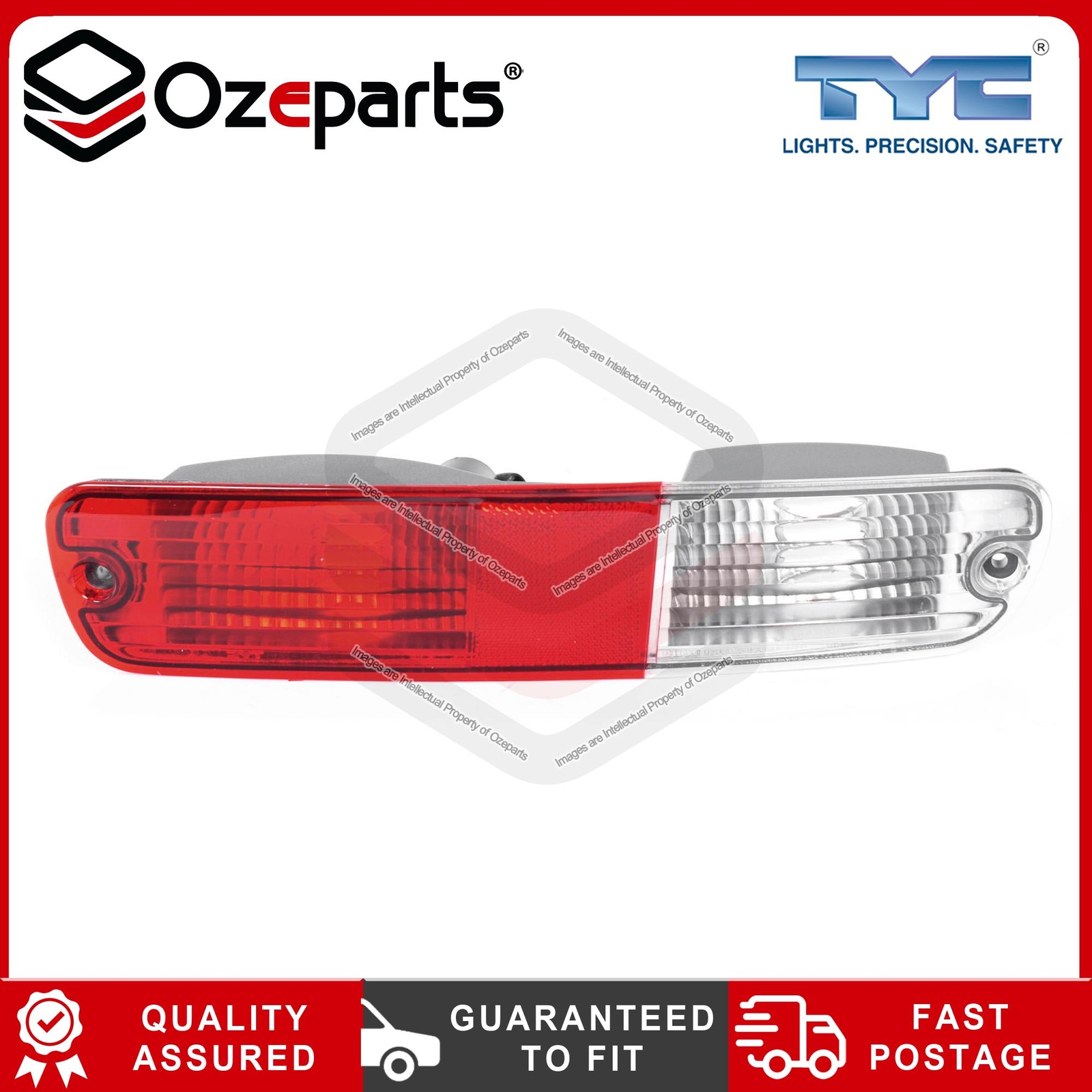 RH RHS Right Rear Bumper Bar Lamp Tail Light For Mitsubishi Pajero NP ...
