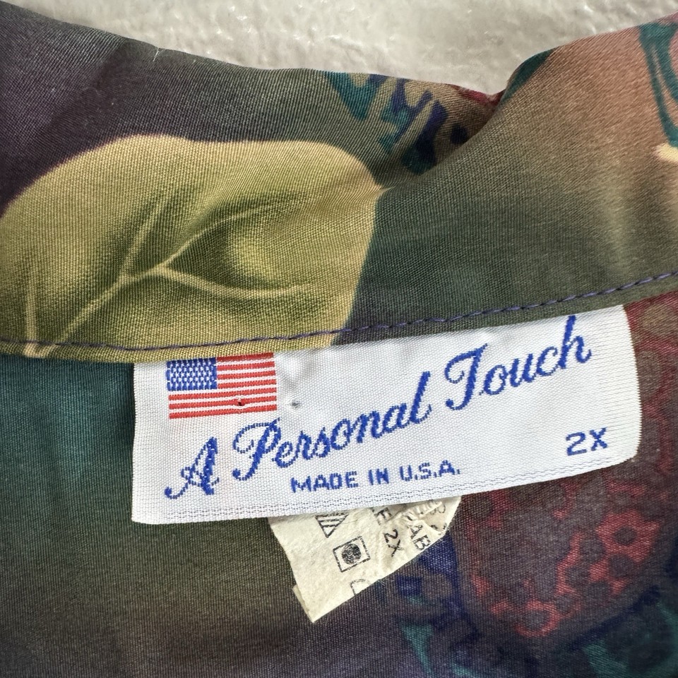 A Personal Touch Floral Vintage Button Up Shirt Size 2X | eBay