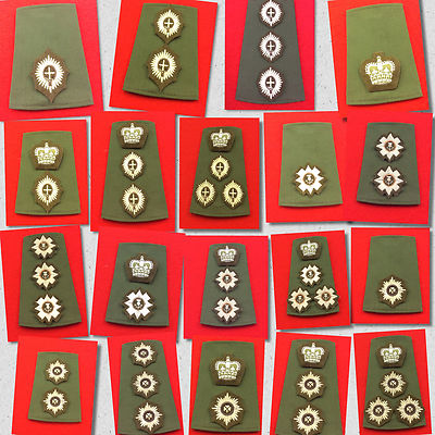 Olive Green Foot Guards Officer Rank Slides Grenadier Guards Coldstream ...