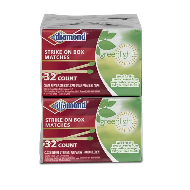 Shop Diamond Green Light Strike Mini Matches Pack of 10 - 32 Counts ...