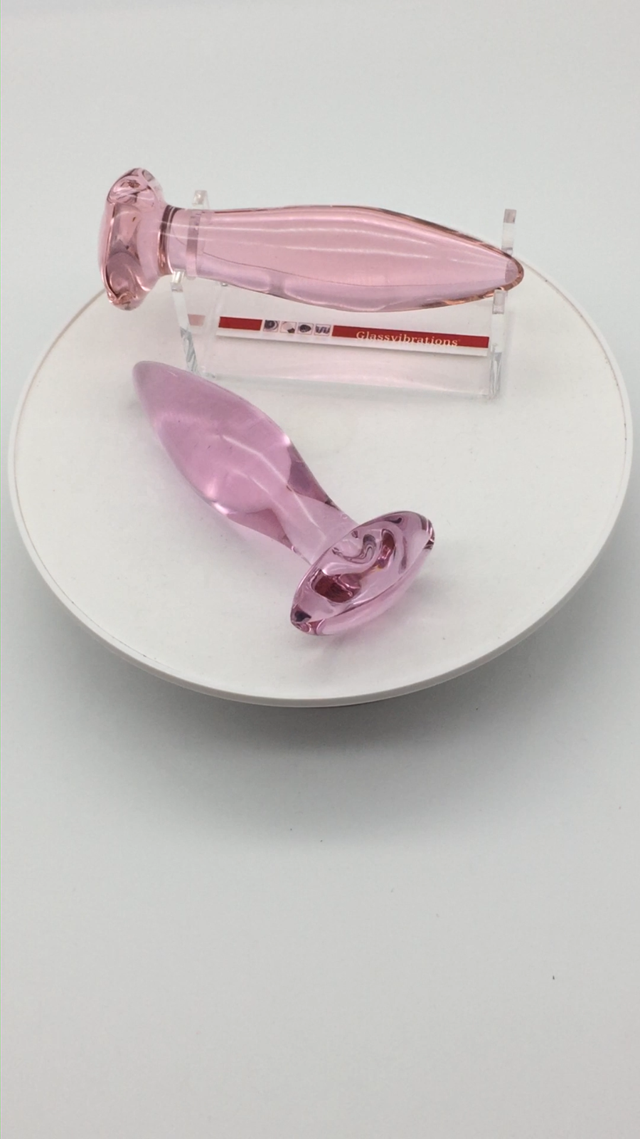 GLASSVIBRATIONS Glasplug Kiss Me Glas Plug Sexspielzeug Anal Dildo ...