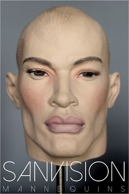 Ultra Rare Vintage Mannequin Head by HINDSGAUL Male Schaufensterpuppe ...