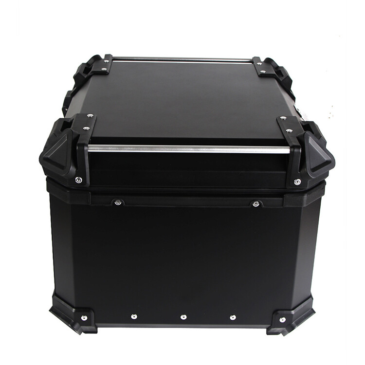 Motorcycle Top Case Box 65L Aluminum Motorbike Tail Box Quick Release ...