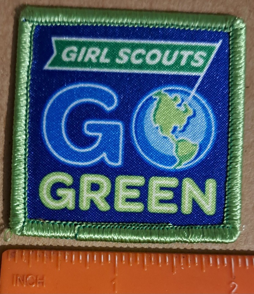 Girl Scouts Go Green - GSA activity fun patch | eBay
