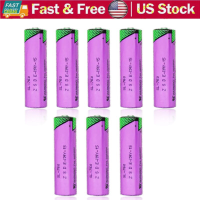 8X New SL-760 PLC AA Battery 3.6v 2200mAh for Tadiran SL-760 Battery US ...