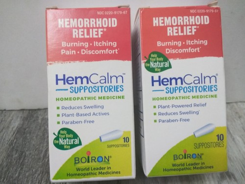 Hemcalm Suppositories, Homeopathic Medicine for Hemorrhoid Relief (2pk ...