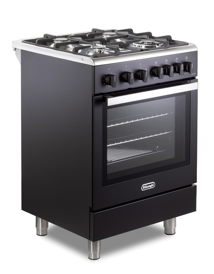 DeLonghi DSC 626 G-1 BL 60cm Modern Single Cavity Gas Range-Style ...