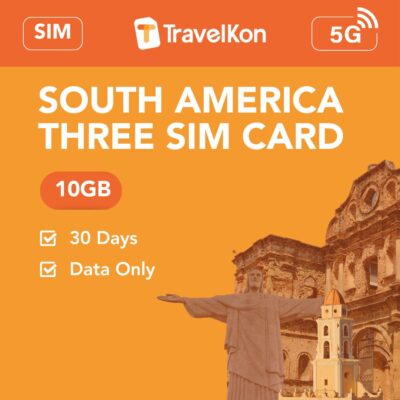 South America SIM Card | 10GB | Data-Only | 30 Days | Includes 71 ...