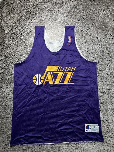 VTG 90’s Utah Jazz NBA reversible training champion jersey | eBay
