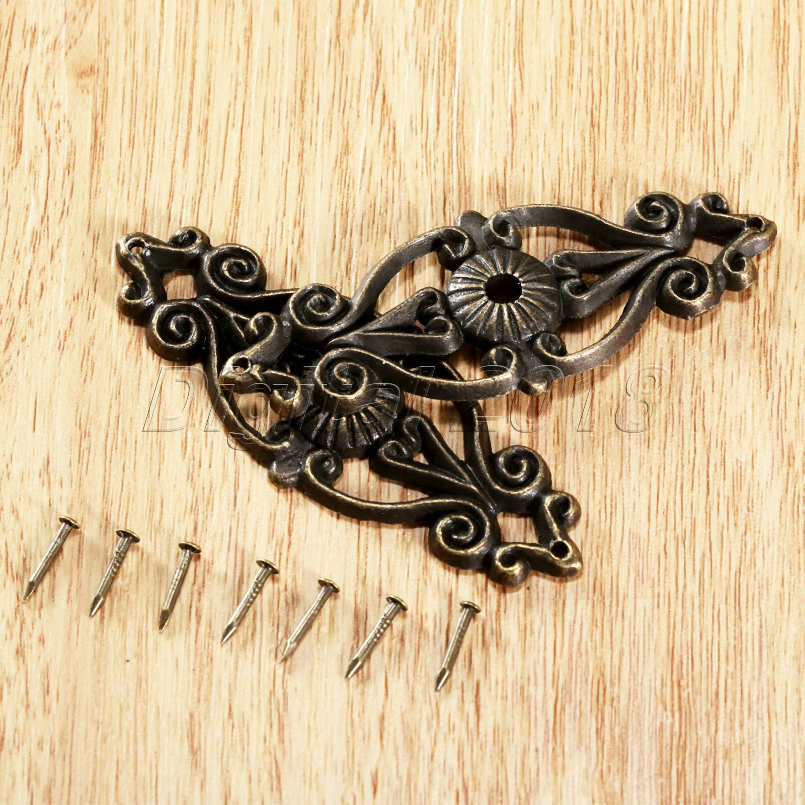 2/6/10Pcs Retro Decorative Metal Corner Bracket For Jewelry Gift Box ...