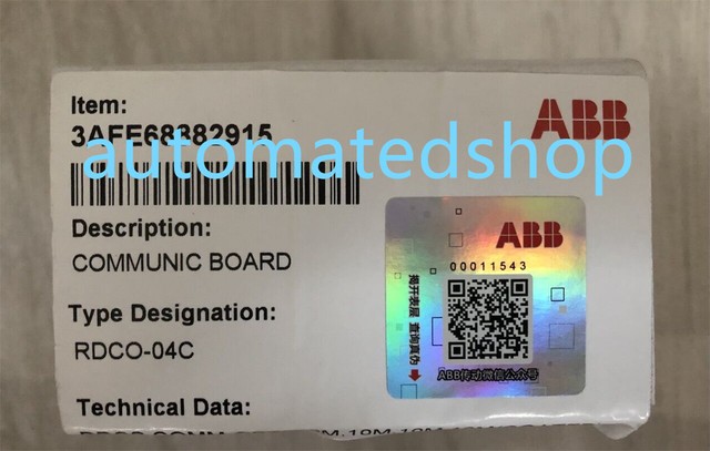 ABB inverter RDCO-04C fiber optic adapter Via DHL or FedEx for sale ...