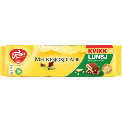 Freia Kvikk Lunsj Melkesjokolade 200g - Norwegian Chocolate with Kvikk ...