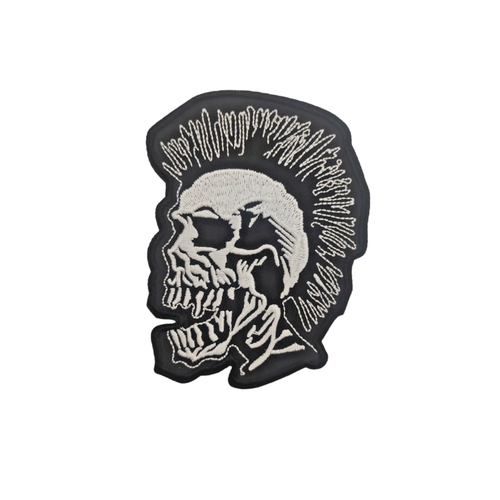 Patch crâne crête punk ska musique thermoadhésif fer à repasser chaleur ...