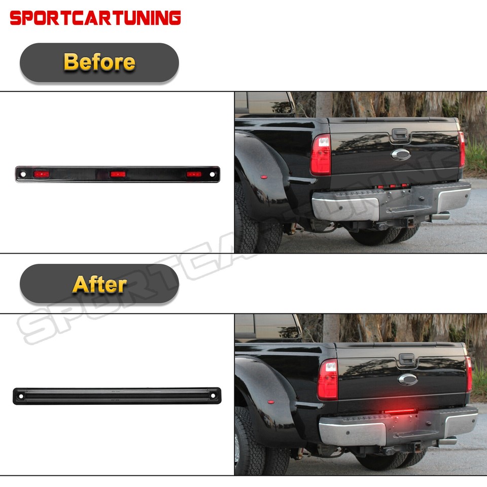 Full LED RED Rear Marker Light Tailgate Lamp Bar For Ford F350 F450 ...