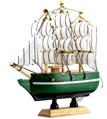 US Ship/Boat Miniature Wooden Ships Model Home/Office Tabletop Cafe ...