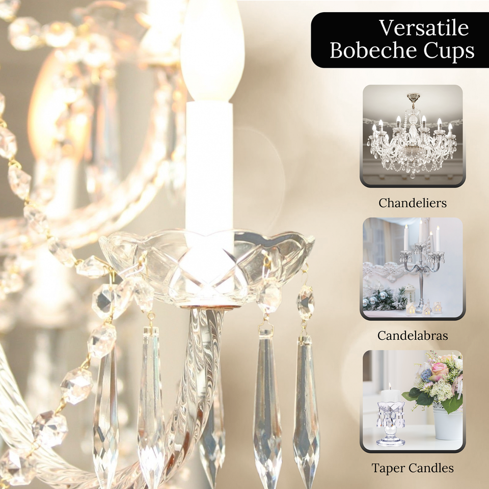Asfour Crystal Bobeche for Chandelier 4in Candlesticks & Candelabras-5 ...