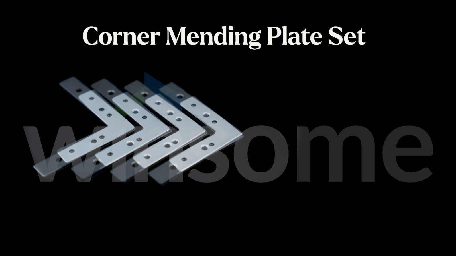 L Shape Angle Corner Mending Plates Brackets Galvanised Steel Plate Set ...