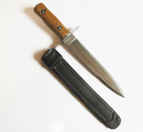 WWII Italian Dagger Trench Knife Opera Balilla w/ Leather Scabbard #336 ...