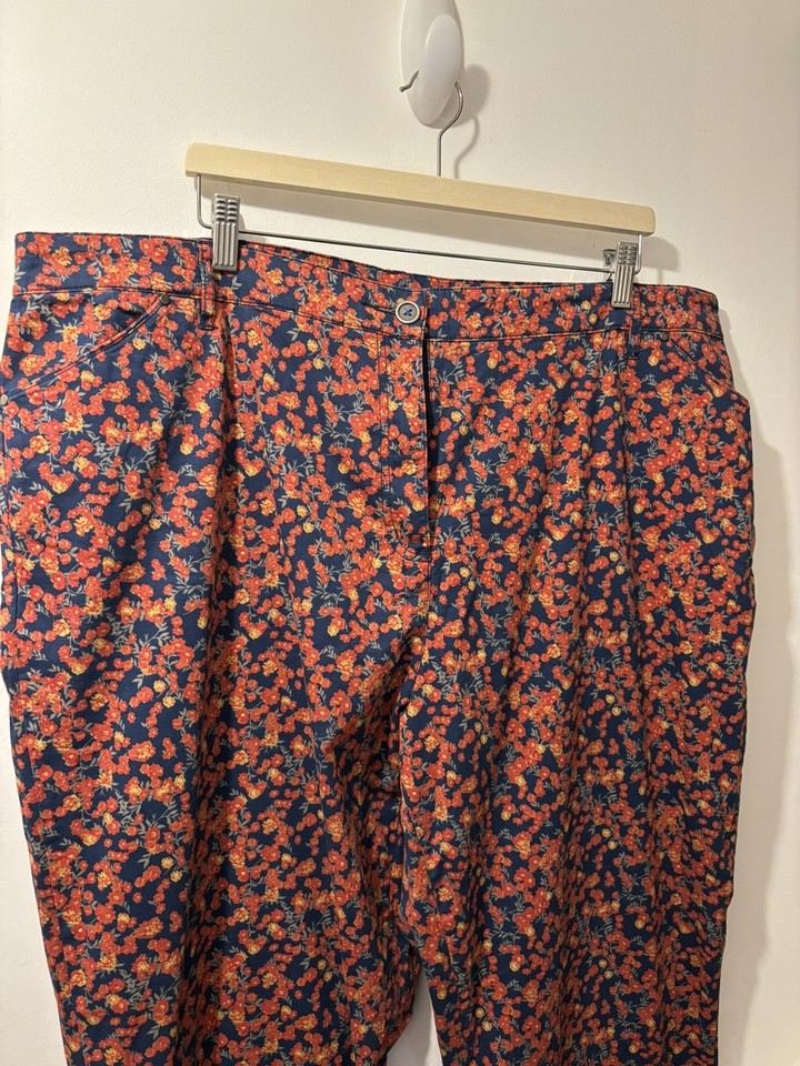 Cotton Traders small floral pattern trousers size 24 | eBay UK