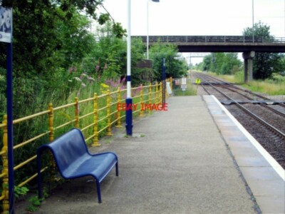 PHOTO CROWLE RAILWAY STATION VIEW WEST FROM WEST-BOUND STATION PLATFORM ...