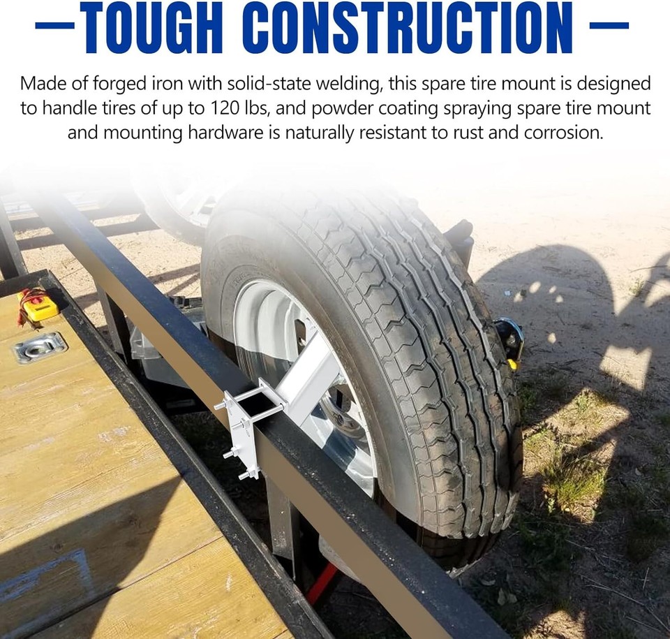 Spare Tire Mount Bracket | Side Mount Utility Spare Tire Carrier for ...