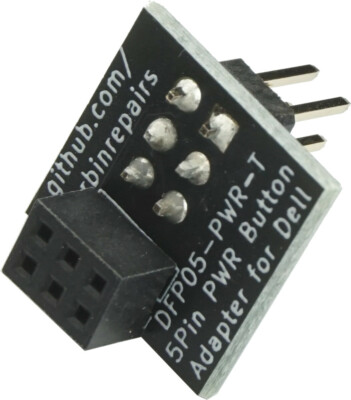 Dell 5/6 Pin Power Button/LED Front Panel Adapter For Dell Motherboards ...